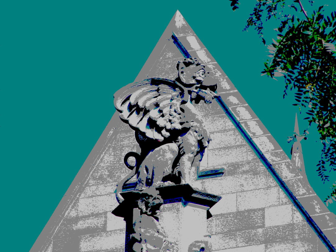 Gargoyle at Cobb Gate - Fine Art Photograph, in Industrial Art Photography
